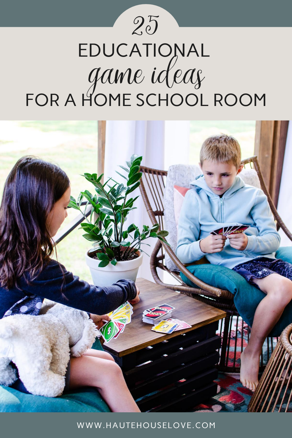 25 Educational Game Ideas for a Home School Room - Haute House Love