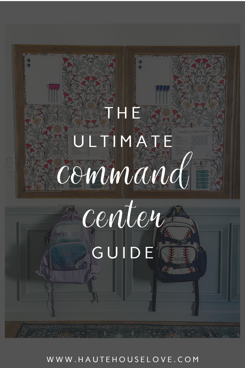 The Ultimate DIY Family Command Center Guide - Haute House Love